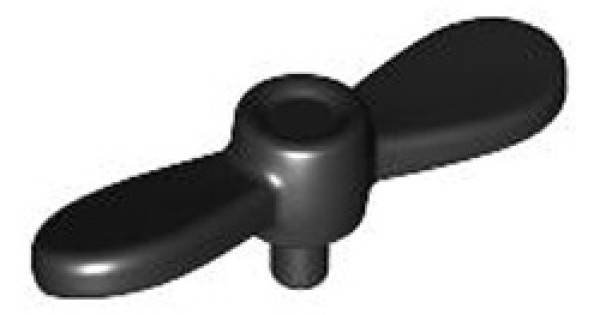 LEGO Part 6305094 - 54568 - Propeller with 1.5 Shaft Number 1 Black ...