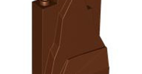 LEGO Part 6470002 - 54782 - Wall Element 2x4x6 Mountain Reddish Brown ...