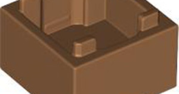 LEGO Part 6312464 - 59121 - Box 2x2 Bottom Number 1 Medium Nougat ...