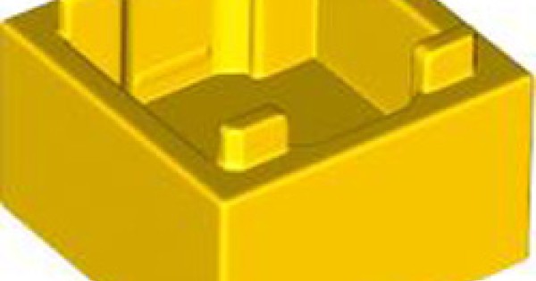 LEGO Part 6383172 - 59121 - Box 2x2 Bottom Number 1 Bright Yellow ...