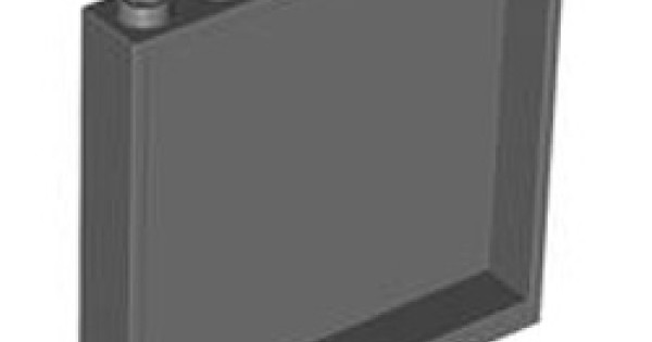 LEGO Part 4505068 - 59349 - Wall Element 1x6x5, ABS Dark Stone Grey ...