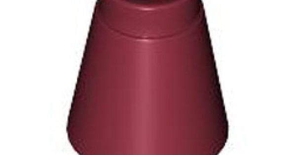 LEGO Part 4541498 - 59900 - Nose Cone Small 1x1 Dark Red | LEGO Bricks ...