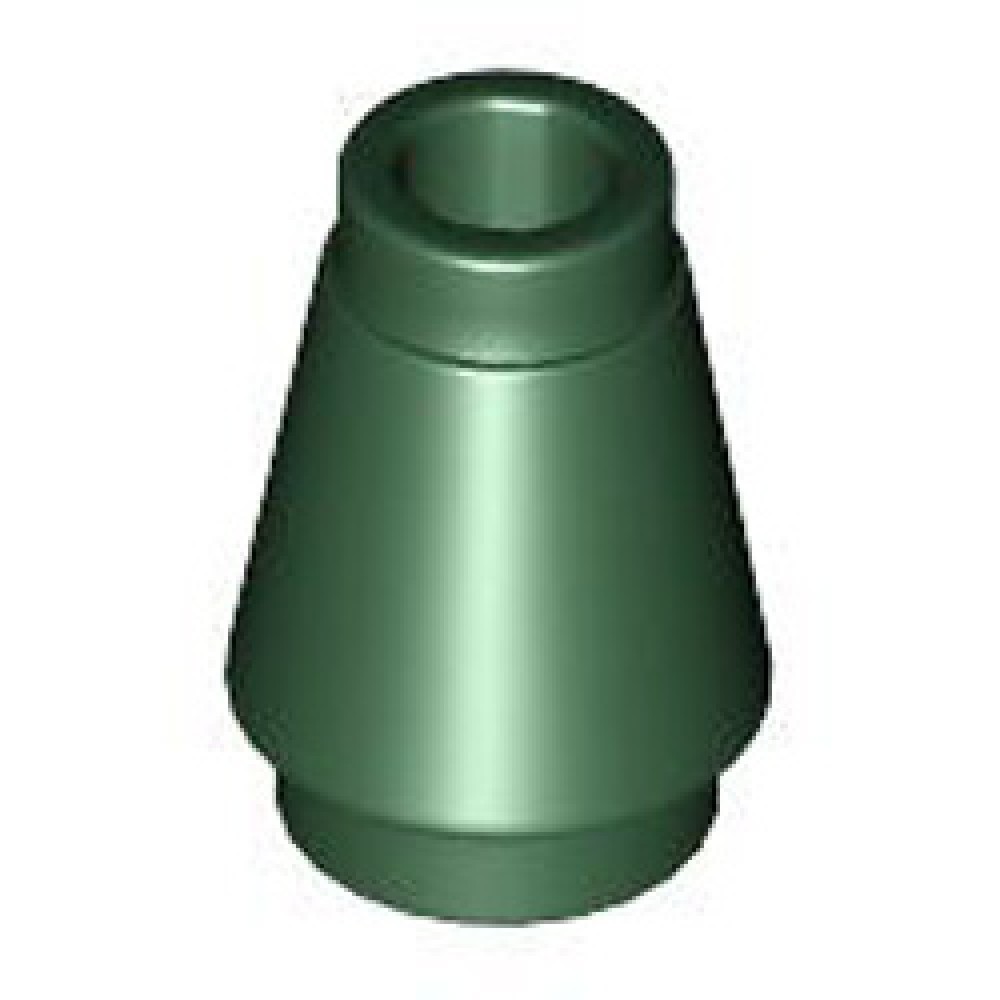 LEGO Part 6411591 - 59900 - Nose Cone Small 1x1 Earth Green | LEGO ...