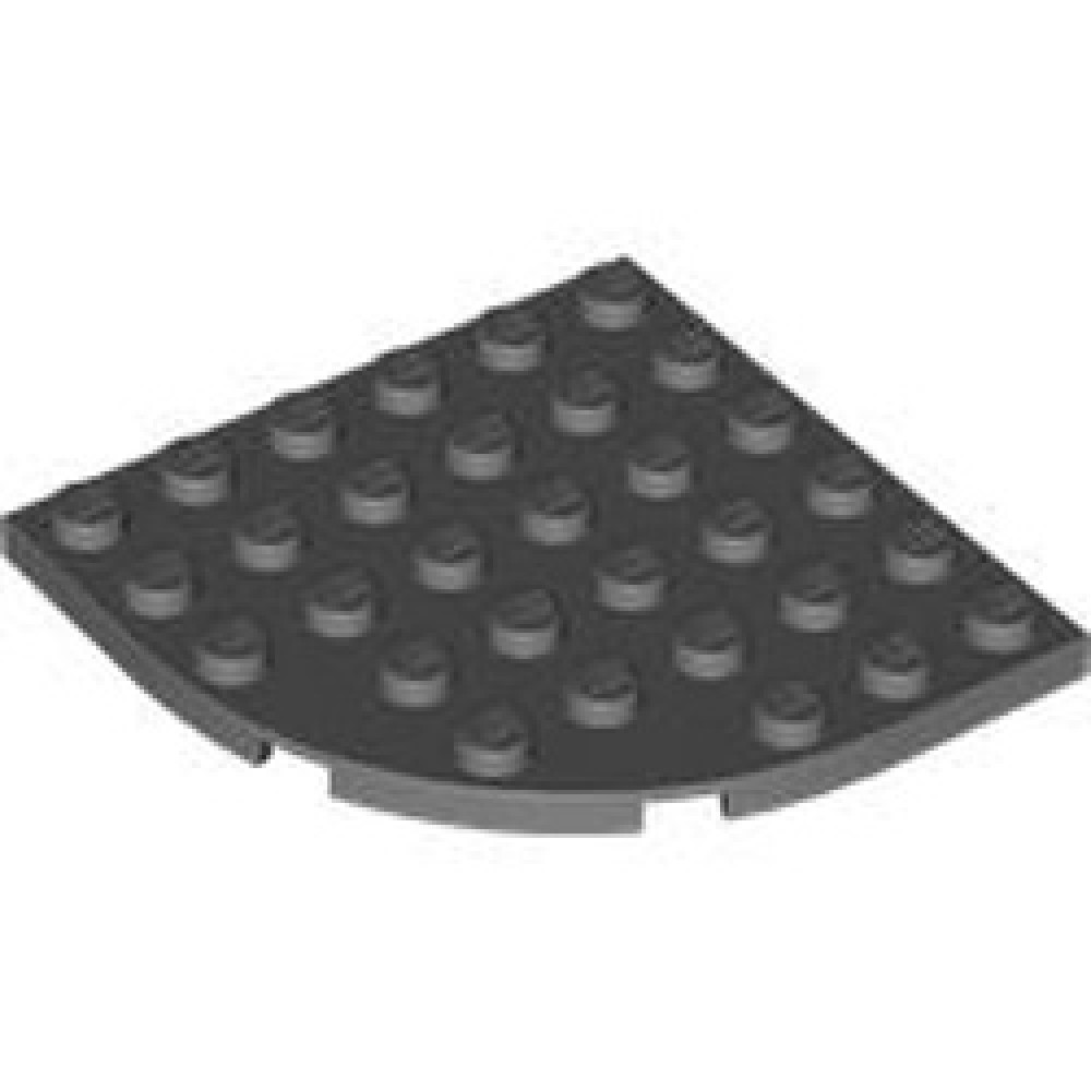 LEGO Part 4500517 - 6003 - Plate 6x6 with Bow Dark Stone Grey | LEGO ...