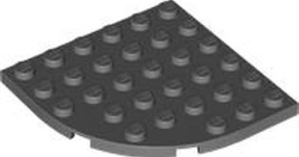 LEGO Part 4500517 - 6003 - Plate 6x6 with Bow Dark Stone Grey | LEGO ...