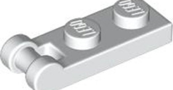 LEGO Part 4515364 - 60478 - Plate 1x2 with Shaft Diameter 3.2 White ...
