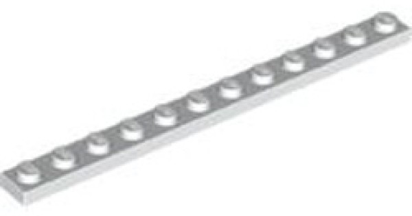 LEGO Part 4514842 - 60479 - Plate 1x12 White | LEGO Bricks, Replacement ...