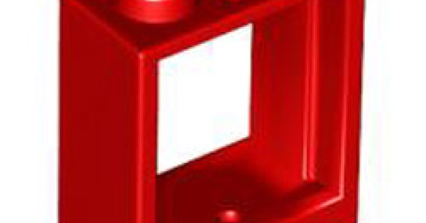 LEGO Part 4521438 - 60592 - Frame 1x2x2 Bright Red | LEGO Bricks ...