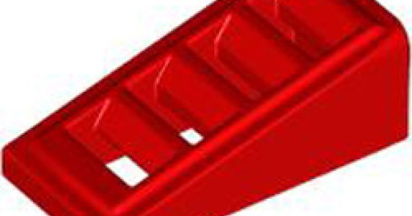 LEGO Part 4540382 - 61409 - Roof Tile with Lattice 1x2x2/3 Bright Red ...