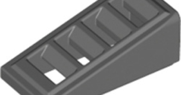 LEGO Part 4540386 - 61409 - Roof Tile with Lattice 1x2x2/3 Dark Stone ...