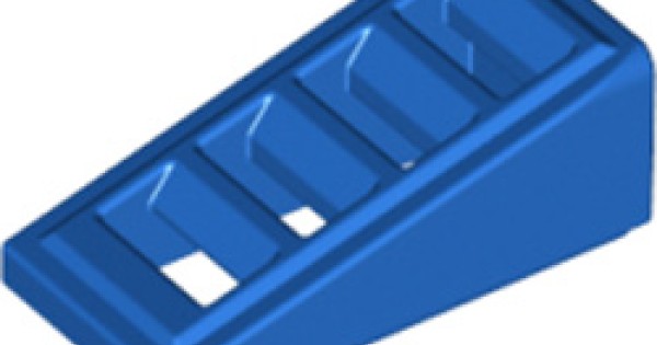 LEGO Part 4597338 - 61409 - Roof Tile with Lattice 1x2x2/3 Bright Blue ...