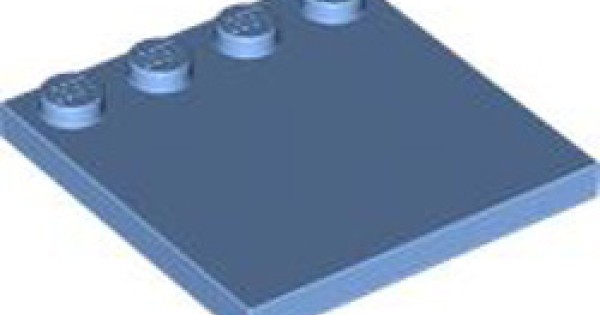 LEGO Part 6195157 - 6179 - Plate 4x4 with 4 Knobs Medium Blue | LEGO ...