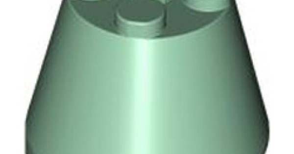 LEGO Part 4595809 - 6233 - Rocket Step 3x3x2 with Cross Sand Green ...