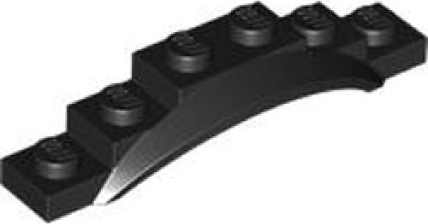 LEGO Part 6476010 - 62361 - Screen 1x6x1 with Edge Black | LEGO Bricks ...