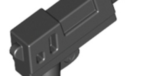 LEGO Part 6103643 - 62885 - Submachine Gun Diameter 3.2 Shaft Black ...