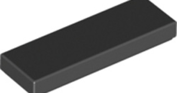 LEGO Part 4558170 - 63864 - Flat Tile 1x3 Black | LEGO Bricks ...