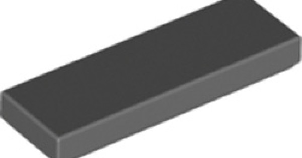 LEGO Part 4568734 - 63864 - Flat Tile 1x3 Dark Stone Grey | LEGO Bricks ...
