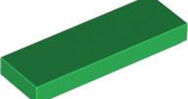 LEGO Part 6023083 - 63864 - Flat Tile 1x3 Dark Green | LEGO Bricks ...