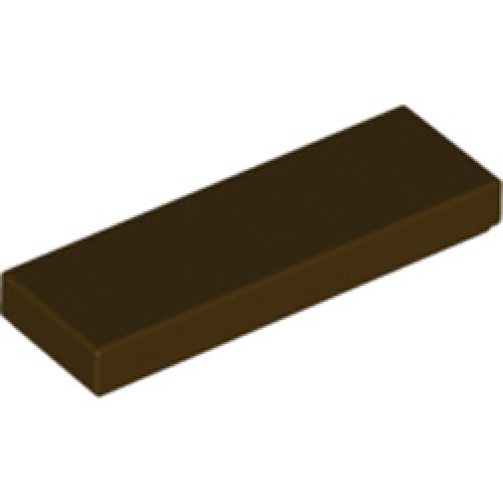 LEGO Part 6167928 - 63864 - Flat Tile 1x3 Dark Brown | LEGO Bricks ...