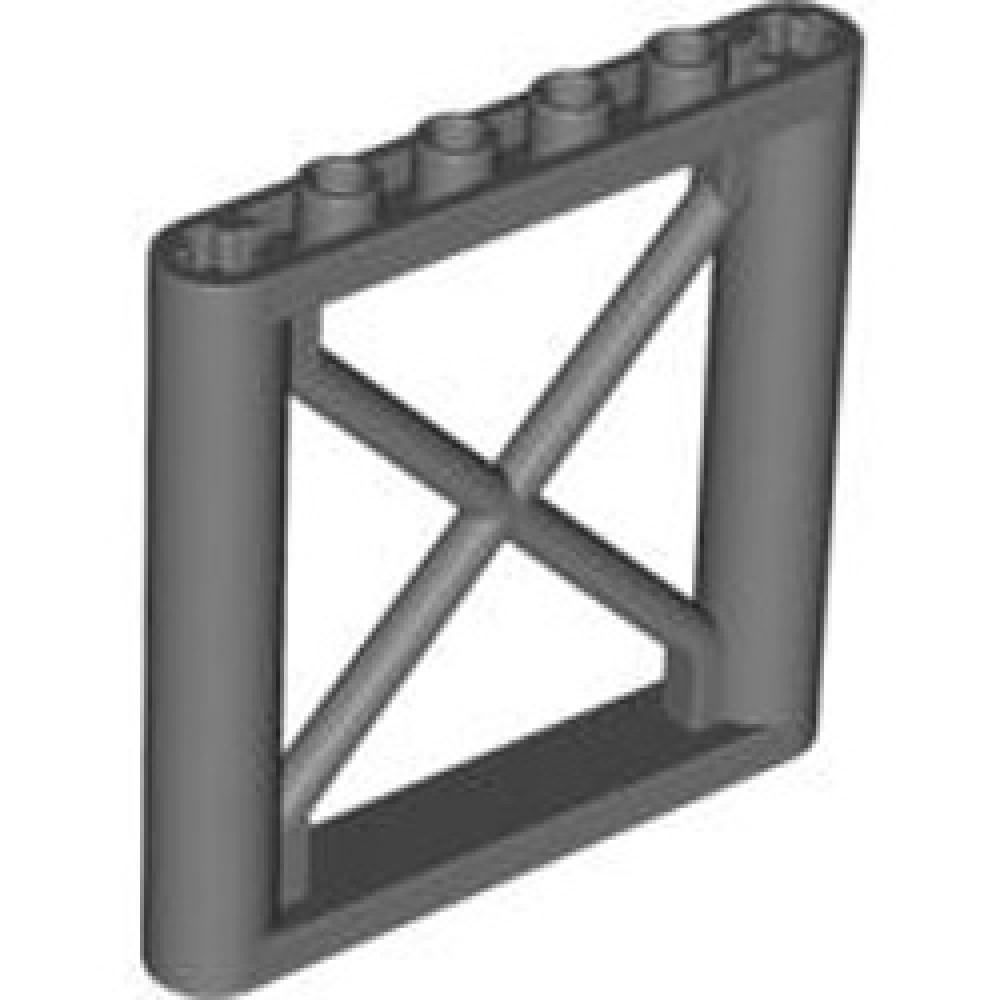 LEGO Part 4542618 - 64448 - Lattice Wall 1x6x5 Dark Stone Grey | LEGO ...