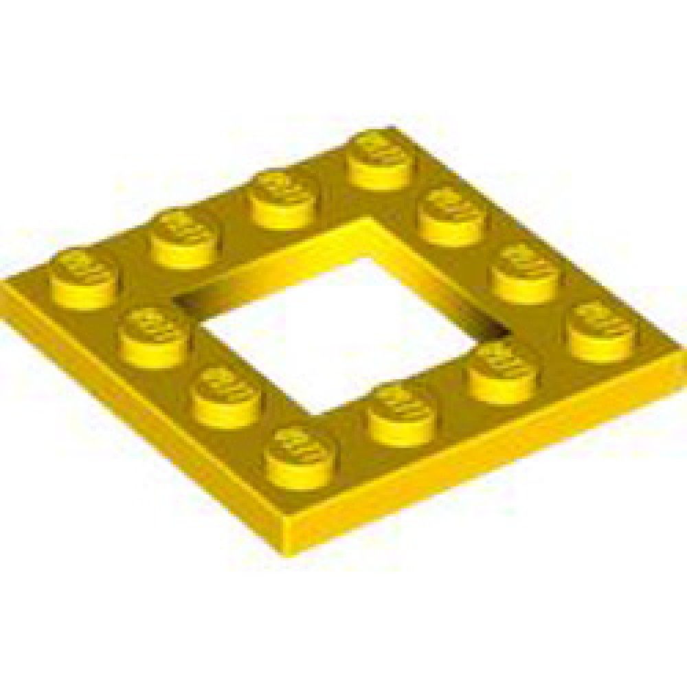 LEGO Part 4549896 - 64799 - Frame Plate 4x4 Bright Yellow | LEGO Bricks ...