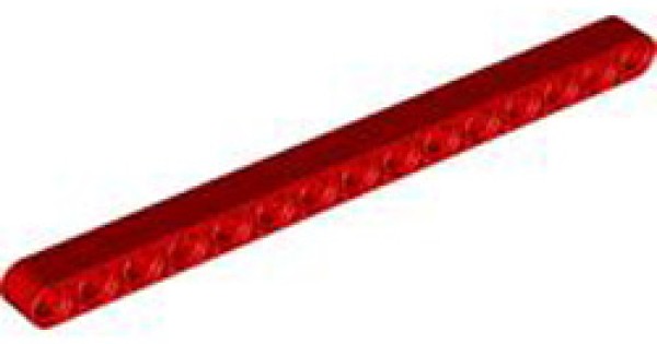 LEGO Part 4542575 - 64871 - Technic 15M Beam Bright Red | LEGO Bricks ...