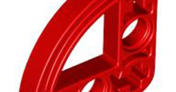 LEGO Part 6403900 - 65125 - Halfbeam Curve 3x3 Bright Red | LEGO Bricks ...