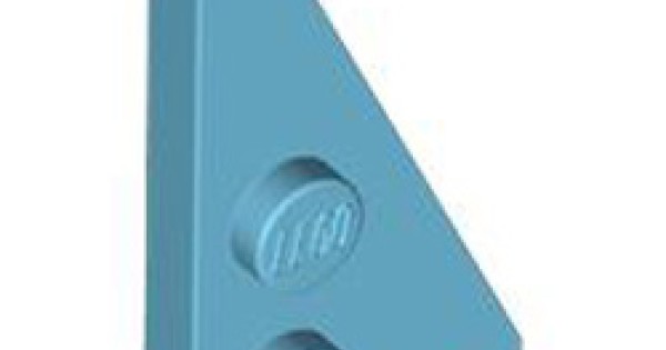 LEGO Part 6296846 - 65426 - Right Plate 2x4 Degree 27 Medium Azur ...