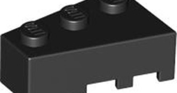 LEGO Part 4527766 - 6565 - Left Roof Tile 2x3 Black | LEGO Bricks ...