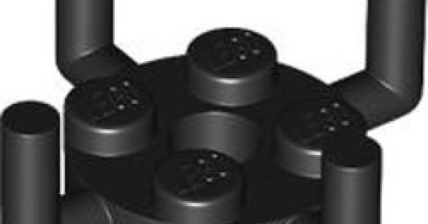 LEGO Part 6313508 - 65738 - Plate Round 2x2 with Vertical Shaft Black ...