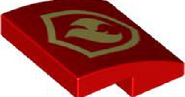 LEGO Part 6288042 - 66210 - Plate with Bow 2x2x2/3 Number 38 Bright Red ...