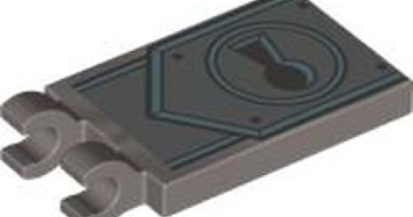 LEGO Part 6407956 - 66585 - Plate 2x3 with Holder Number 11 Silver ...