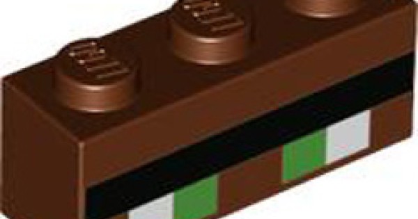 LEGO Part 6290437 - 66843 - Brick 1x3 Number 55 Reddish Brown | LEGO ...