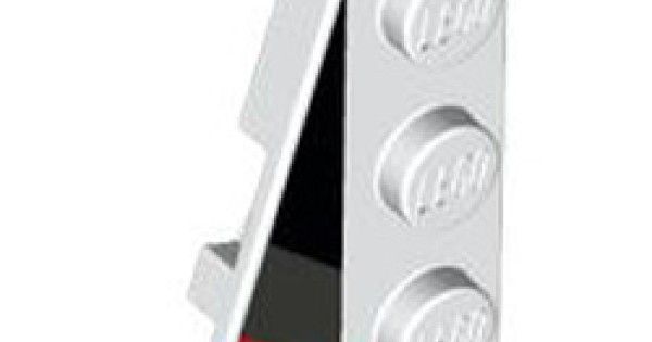 LEGO Part 6291433 - 66879 - Left Plate 2x3 with Angle Number 1 White ...