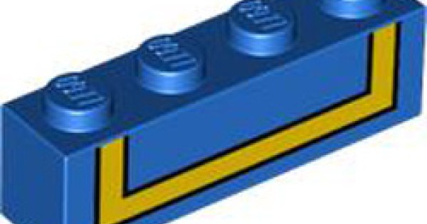 LEGO Part 6294616 - 67143 - Brick 1x4 Number 77 Bright Blue | LEGO ...