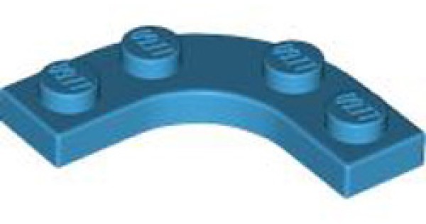 LEGO Part 6331338 - 68568 - Plate 3x3, 1/4 Circle with Cut Out Dark ...