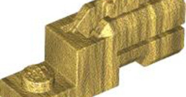 LEGO Part 6345949 - 69754 - Plate 1x2 with Shooter Number 1 Warm Gold ...