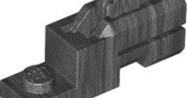 LEGO Part 6345952 - 69754 - Plate 1x2 with Shooter Number 1 Titanium ...