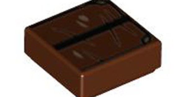 LEGO Part 6328234 - 73630 - Flat Tile 1x1 Number 272 Reddish Brown ...