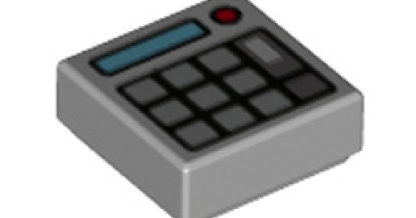 LEGO Part 6329583 - 73777 - Flat Tile 1x1 Number 234 Medium Stone Grey ...