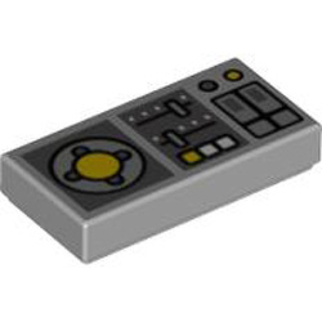 LEGO Part 6329662 - 73873 - Flat Tile 1x2 Number 307 Medium Stone Grey ...