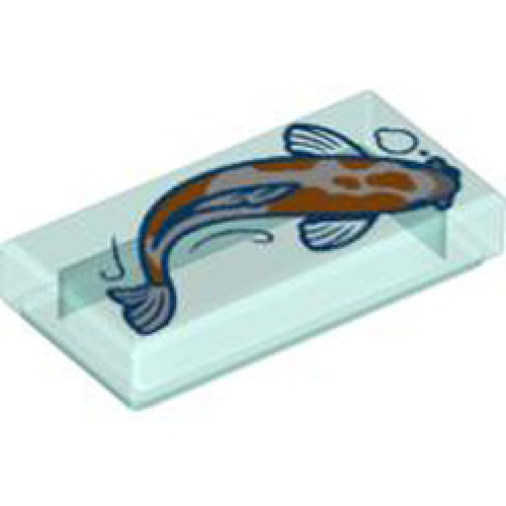 LEGO Part 6331375 - 75423 - Flat Tile 1x2 Number 318 Transparent Light ...