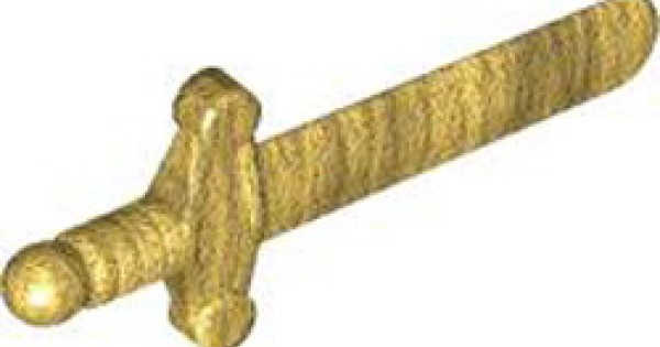 LEGO Part 6400207 - 76764 - Mini Sword Warm Gold | LEGO Bricks ...