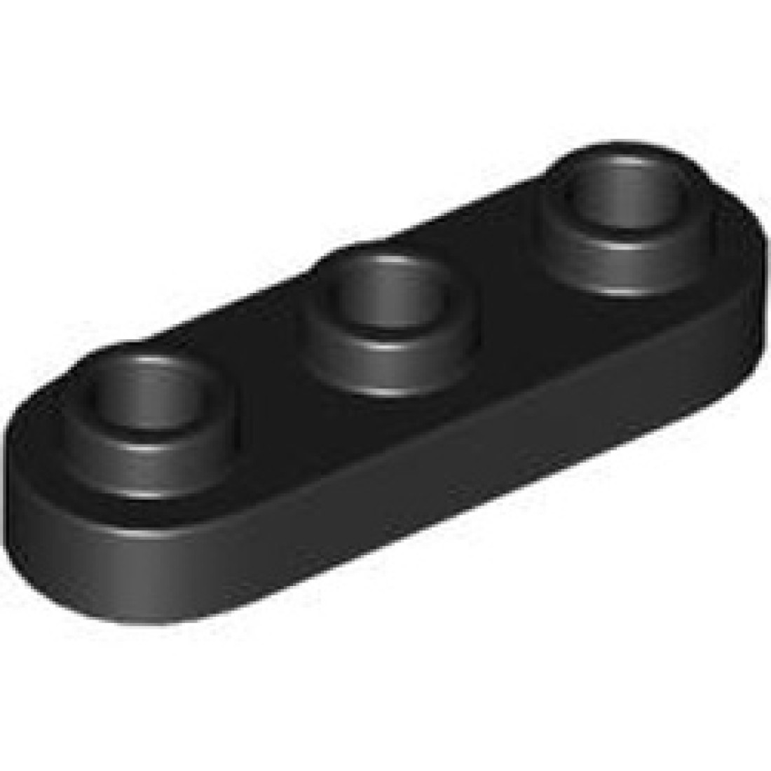 LEGO Part 6428168 - 77850 - Plate 1x3 Rounded Number 1 Black | LEGO ...