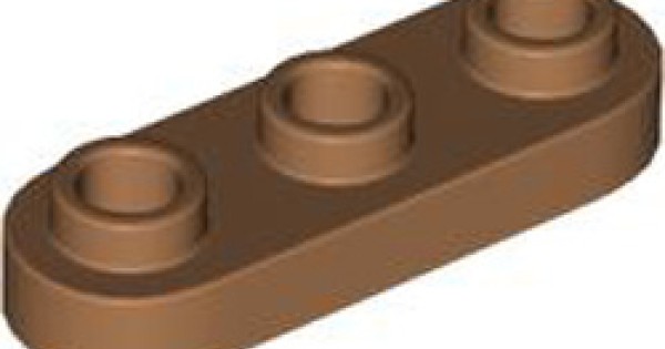 LEGO Part 6492538 - 77850 - Plate 1x3 Rounded Number 1 Medium Nougat ...
