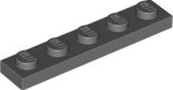 LEGO Part 6413109 - 78329 - Plate 1x5 Dark Stone Grey | LEGO Bricks ...