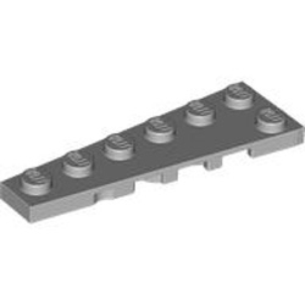 LEGO Part 6344702 - 78443 - Left Plate 2x6 Degree 9 Medium Stone Grey ...