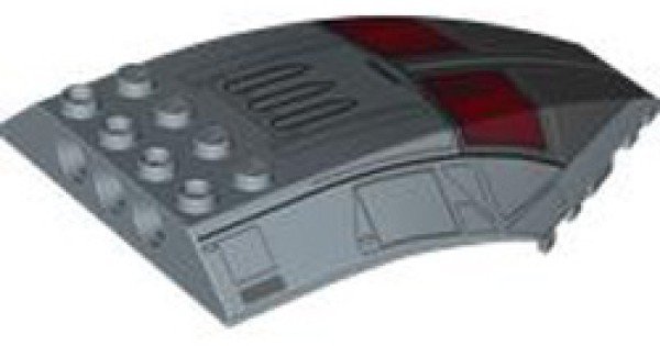 LEGO Part 6369947 - 82278 - Shell 6x10x2 with Bow with Angle Number 5 ...