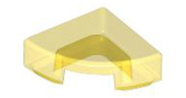 LEGO Part 6404156 - 84411 - 1/4 Circle Tile 1x1 Transparent Yellow ...