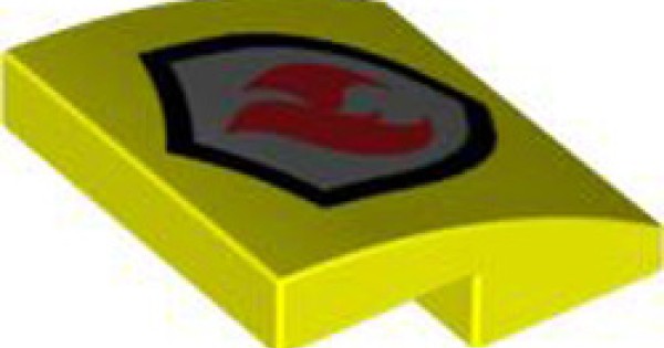 LEGO Part 6375486 - 84783 - Plate with Bow 2x2x2/3 Number 54 Vibrant ...